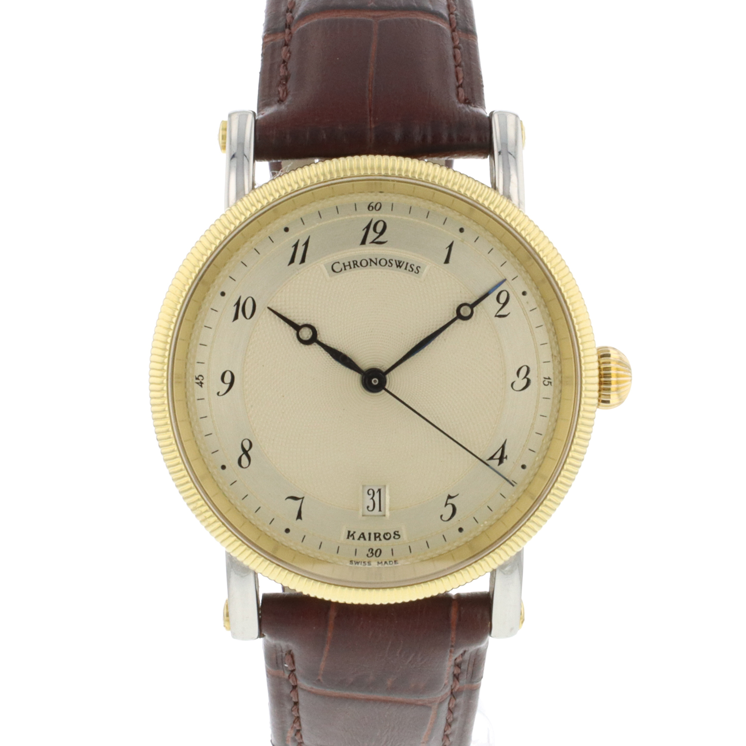 Chronoswiss Kairos CH2822 in Stainless Steel Gold | CHRONEXT