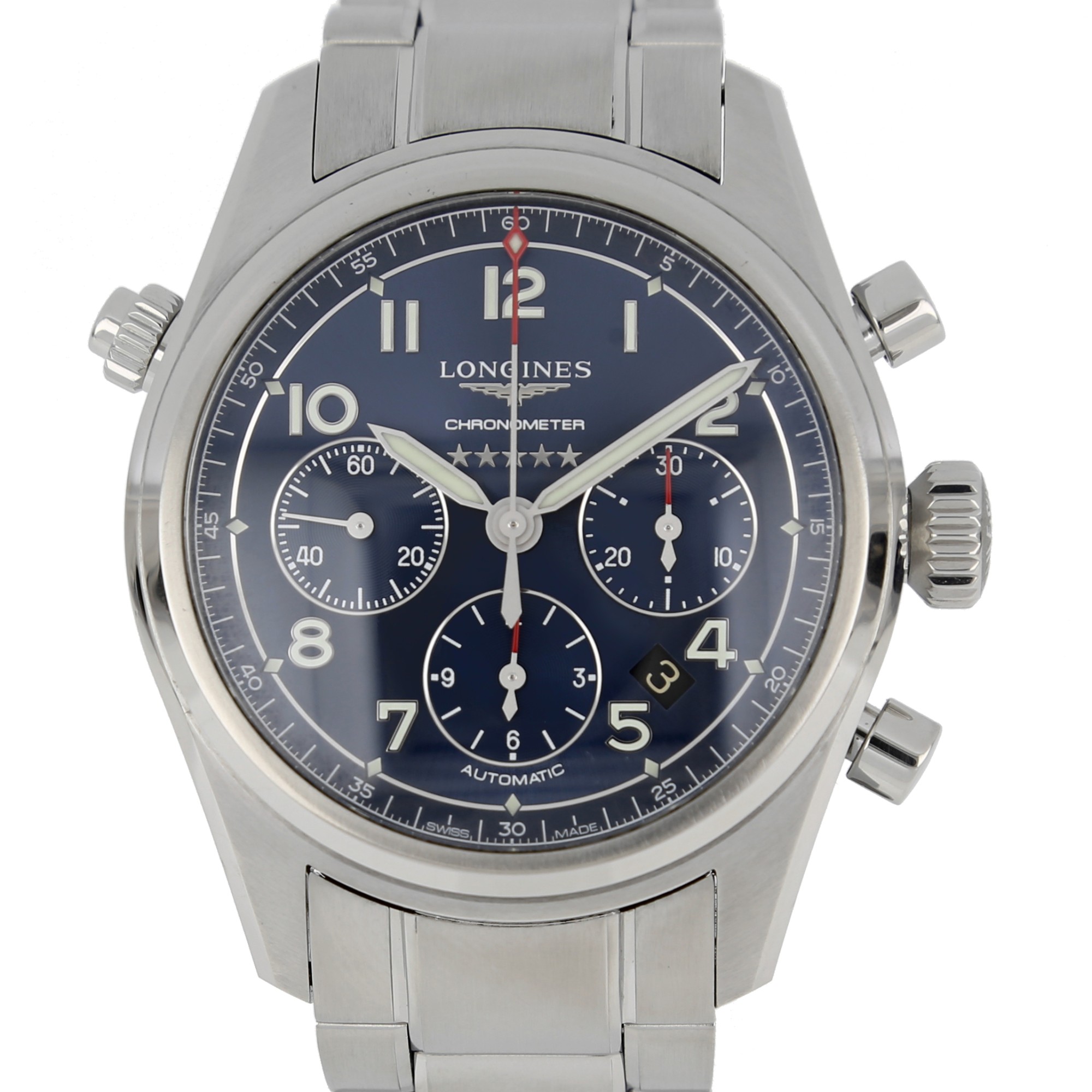 Longines Spirit L38204936 in Stainless Steel | CHRONEXT