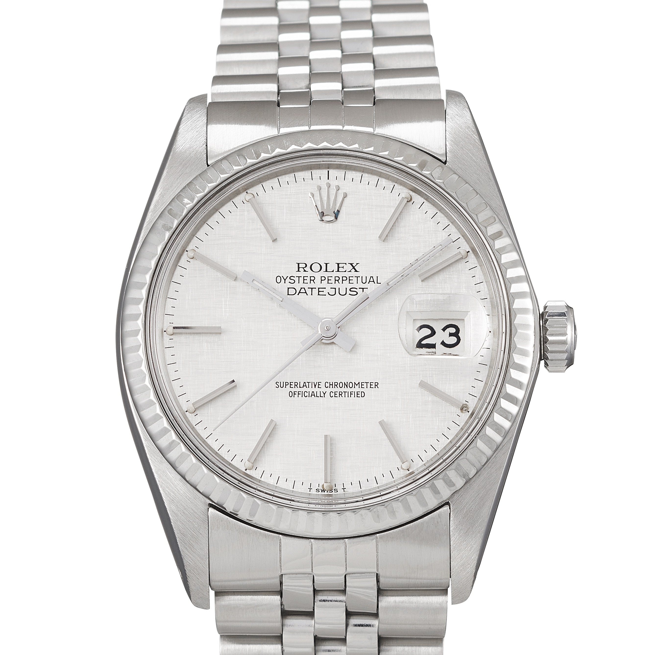 Rolex Datejust 16014 in Stainless Steel White Gold | CHRONEXT