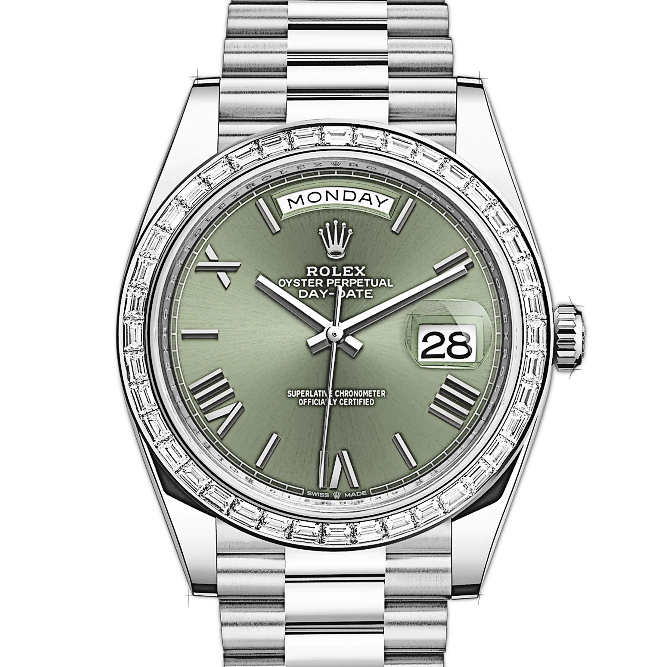 Rolex Day-Date 228396TBR in Platinum | CHRONEXT