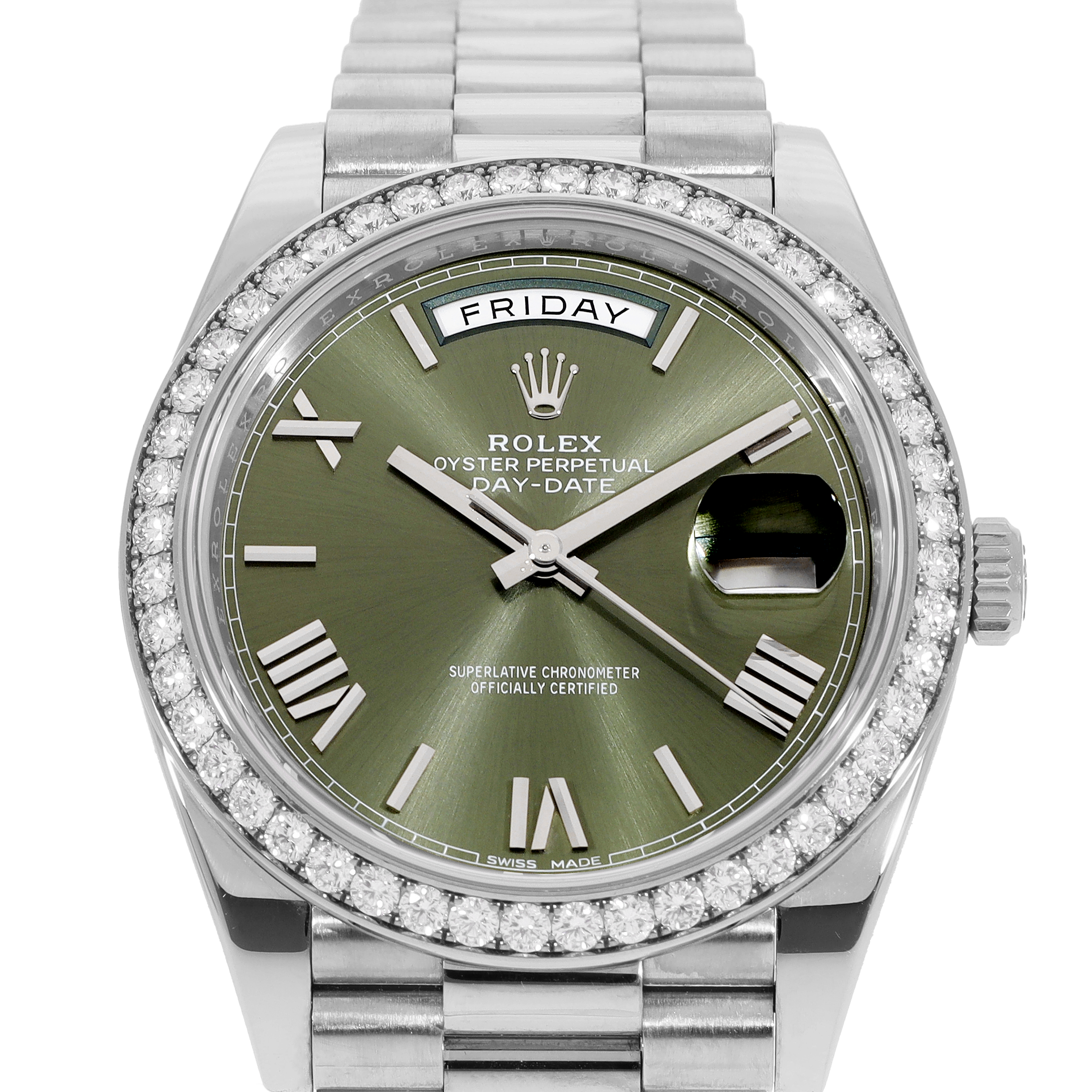 Rolex Day-Date 228349RBR in White Gold | CHRONEXT