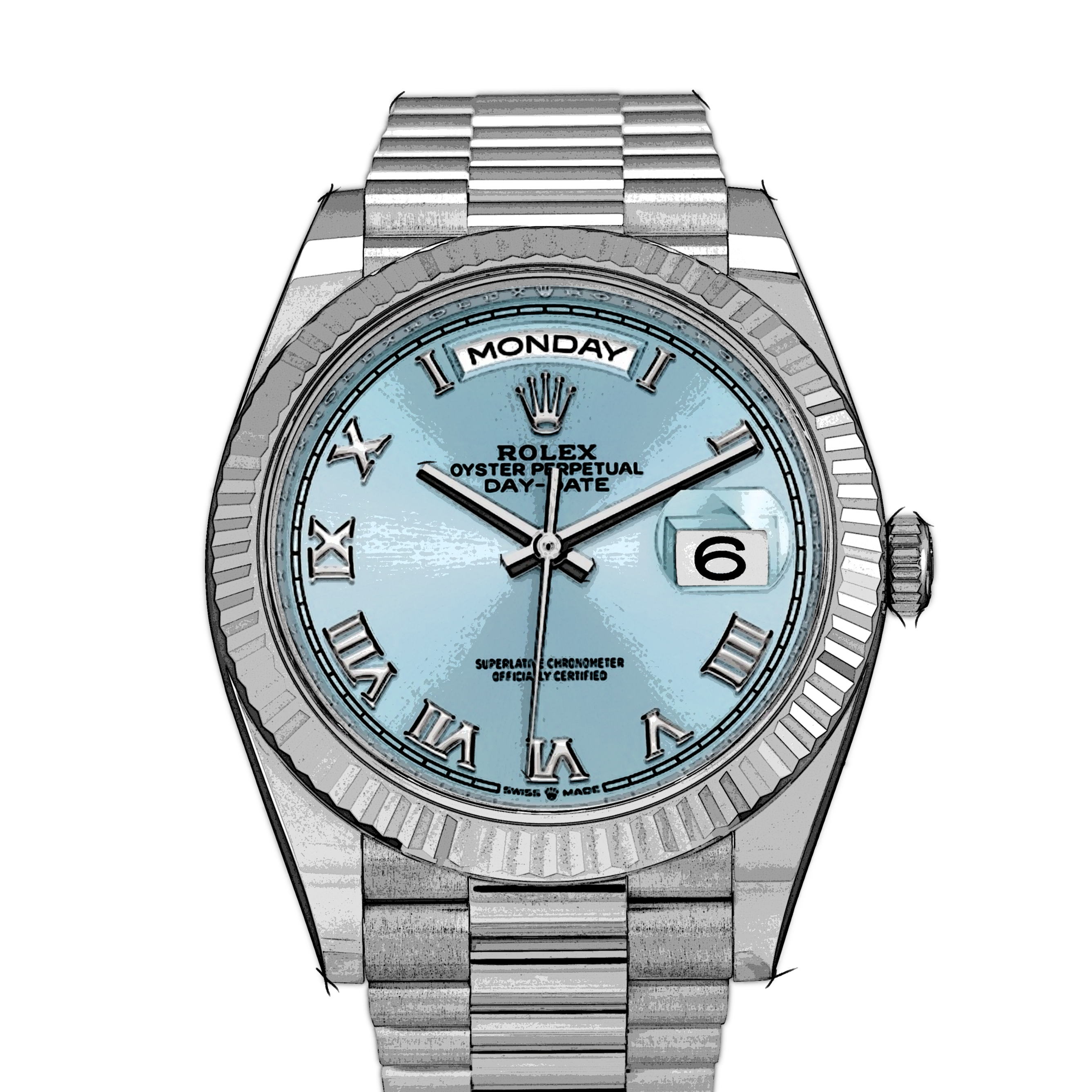 Rolex Day-Date 128236 in Platinum | CHRONEXT