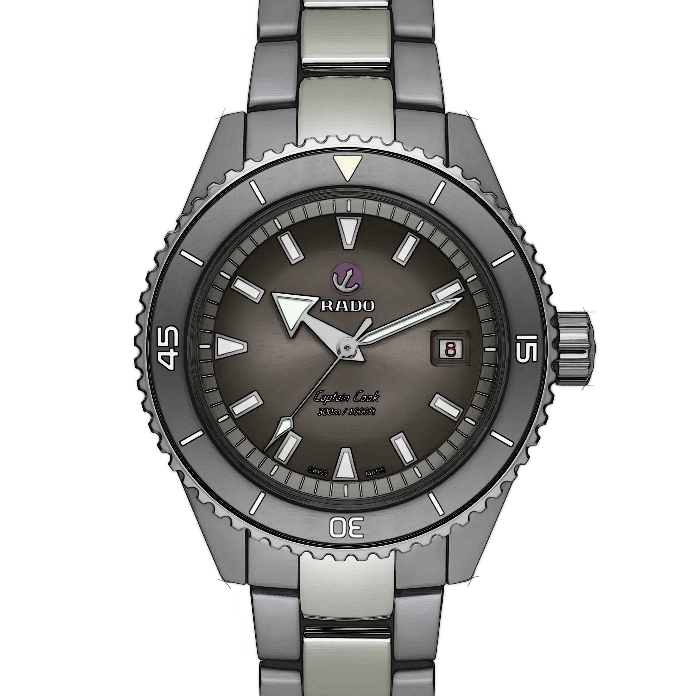 Rado Captain Cook R32144102 in Keramiek | CHRONEXT