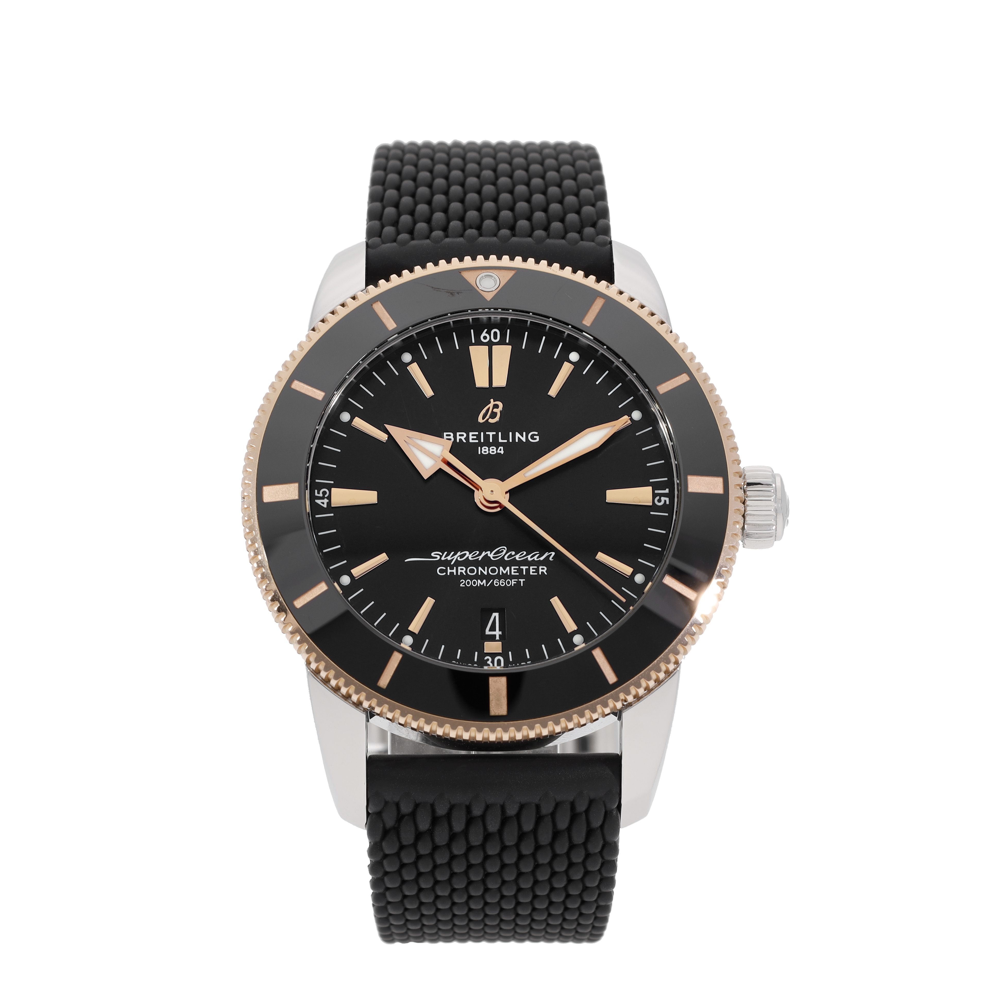 Breitling Superocean UB2030121B1S1 en Acier inoxydable / Or rouge ...