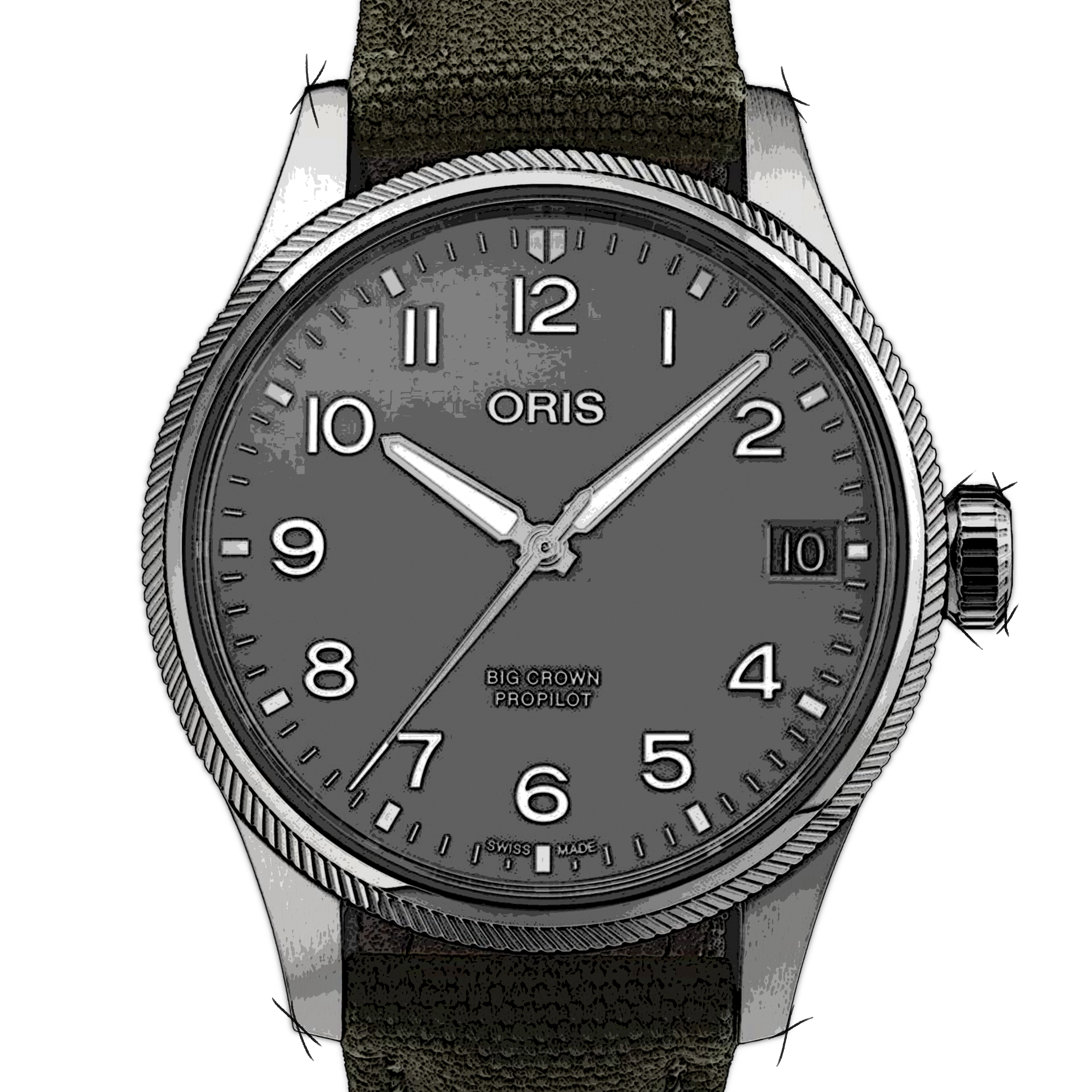 Oris Big Crown 01 751 7761 4063-07 3 20 03LC in Stainless Steel | CHRONEXT