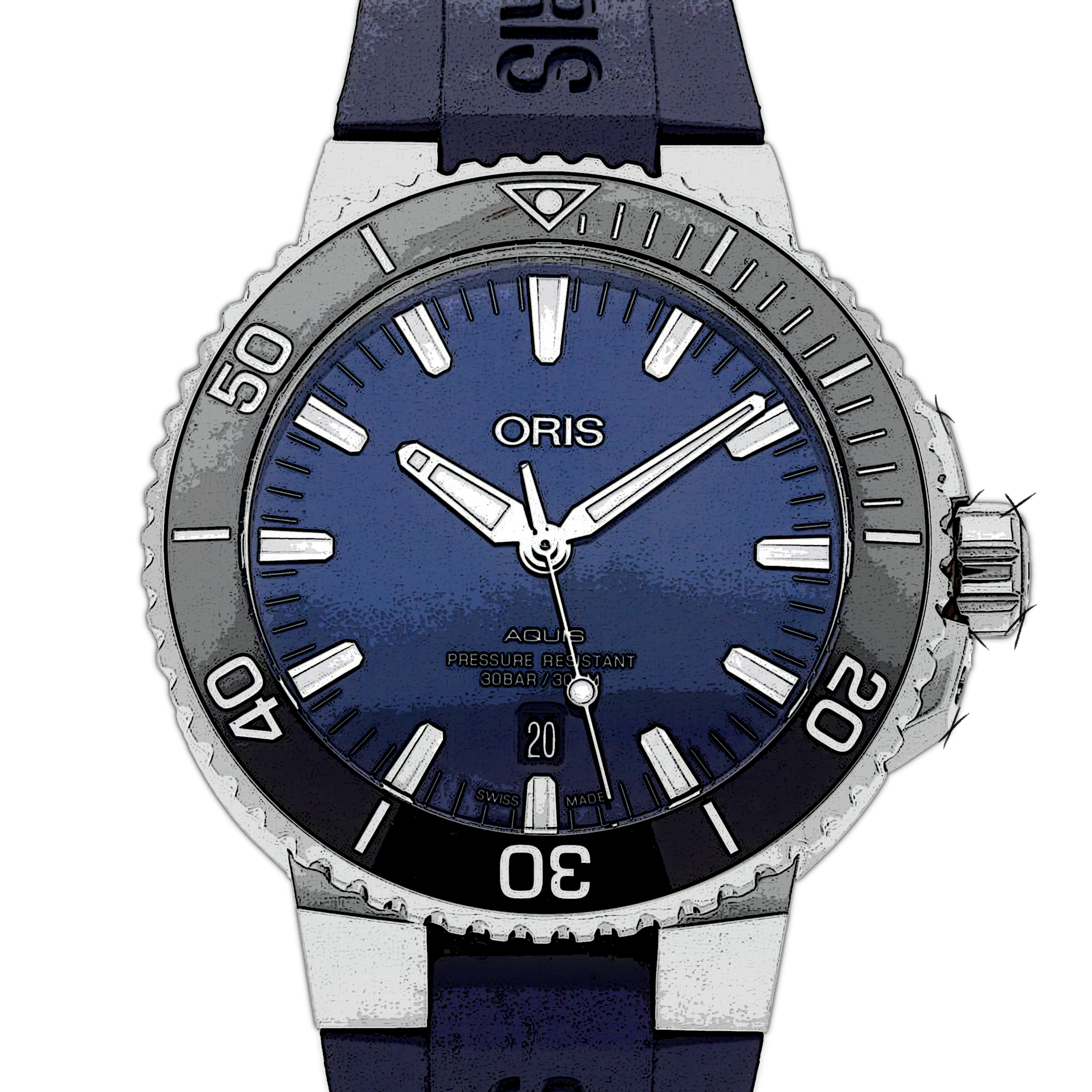 Oris Aquis 01 733 7730 4135-07 4 24 64EB in Acciaio inox | CHRONEXT