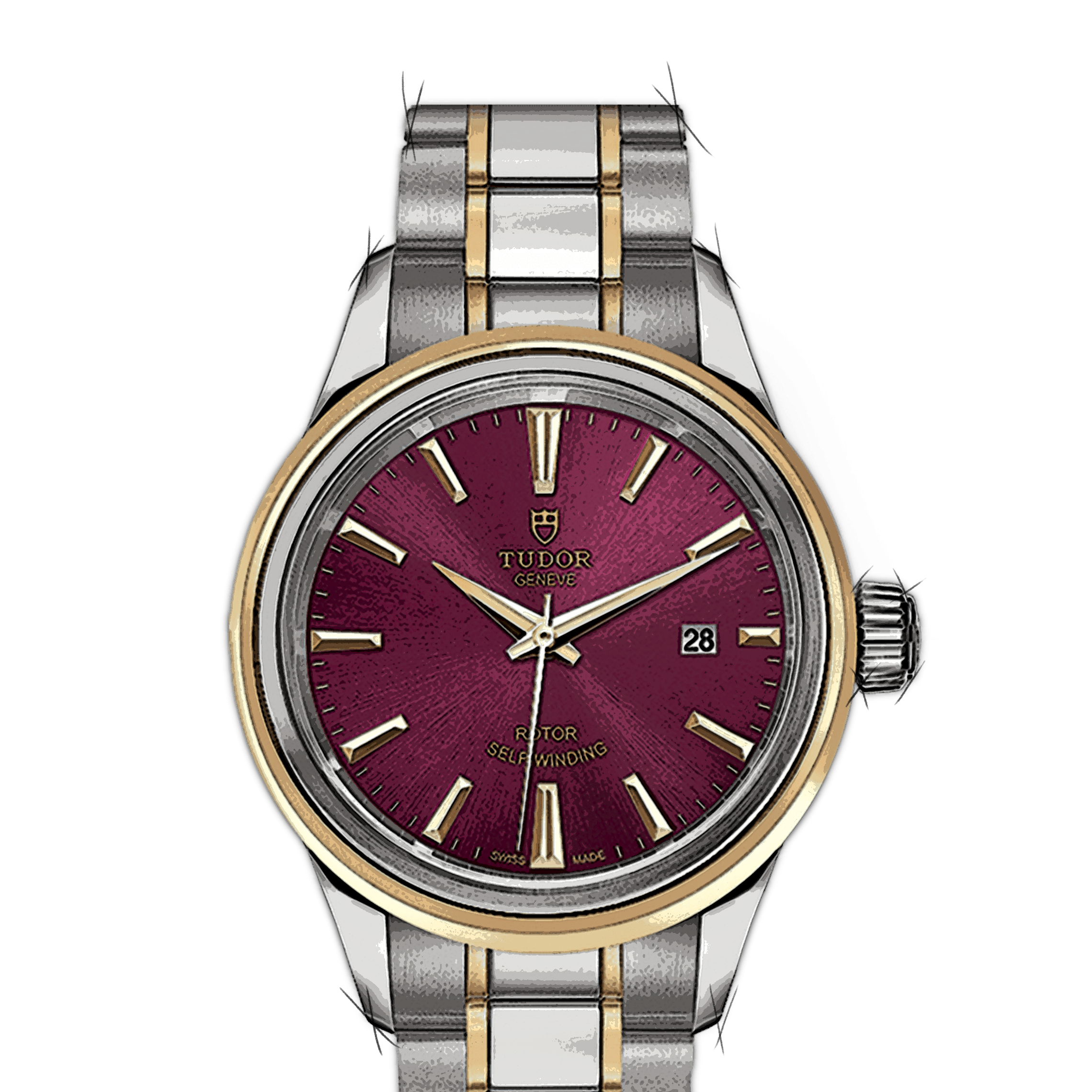 Tudor Style 12103 en Acier inoxydable | CHRONEXT