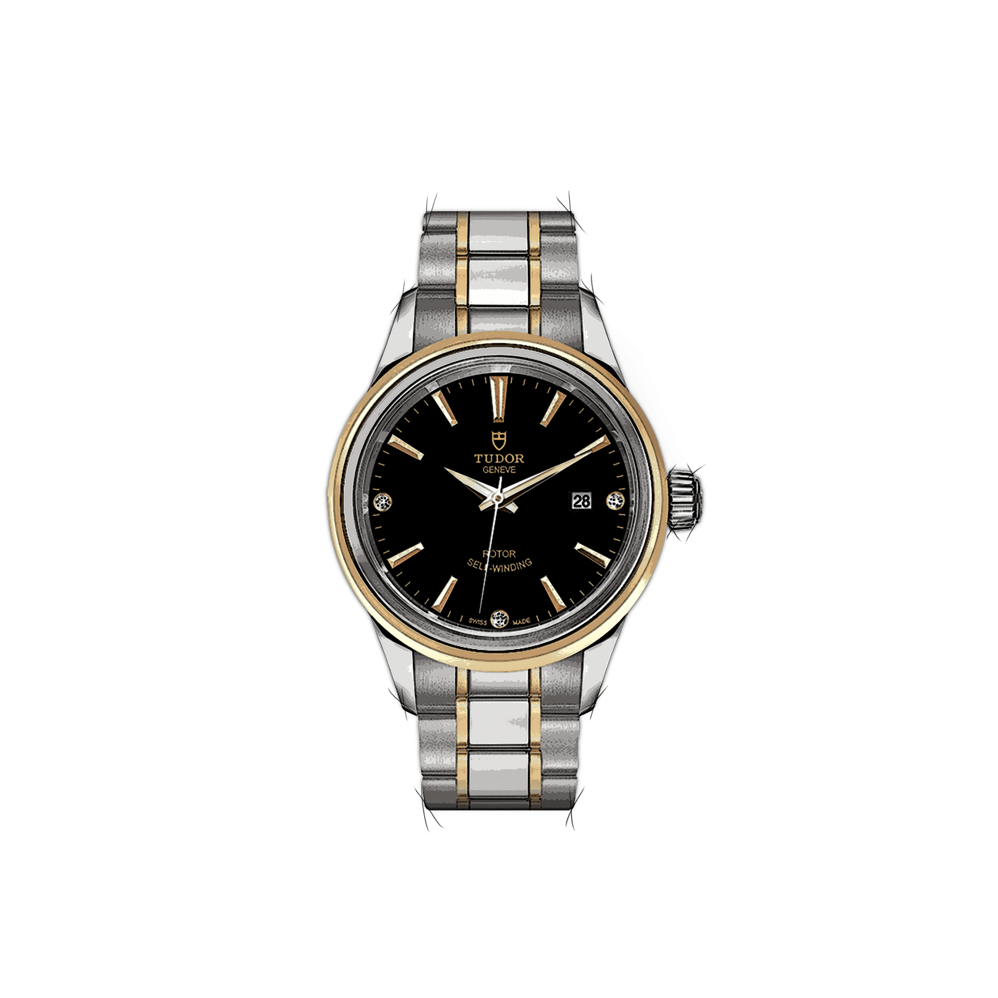 Tudor Style 12103 en Acier inoxydable | CHRONEXT
