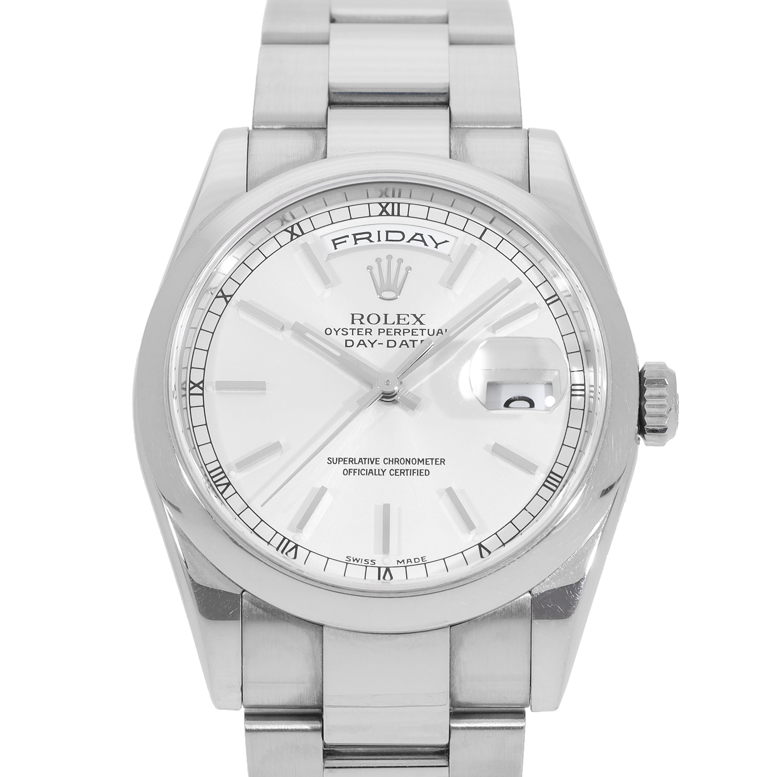 Rolex Day-Date 118209 in White Gold | CHRONEXT