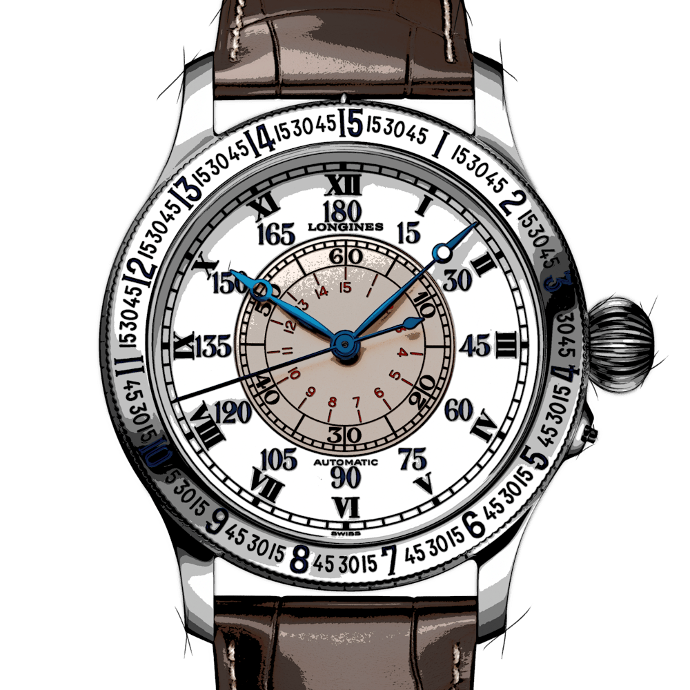 Longines Longines Lindbergh Hour Angle Armbanduhren - Günstige Angebote