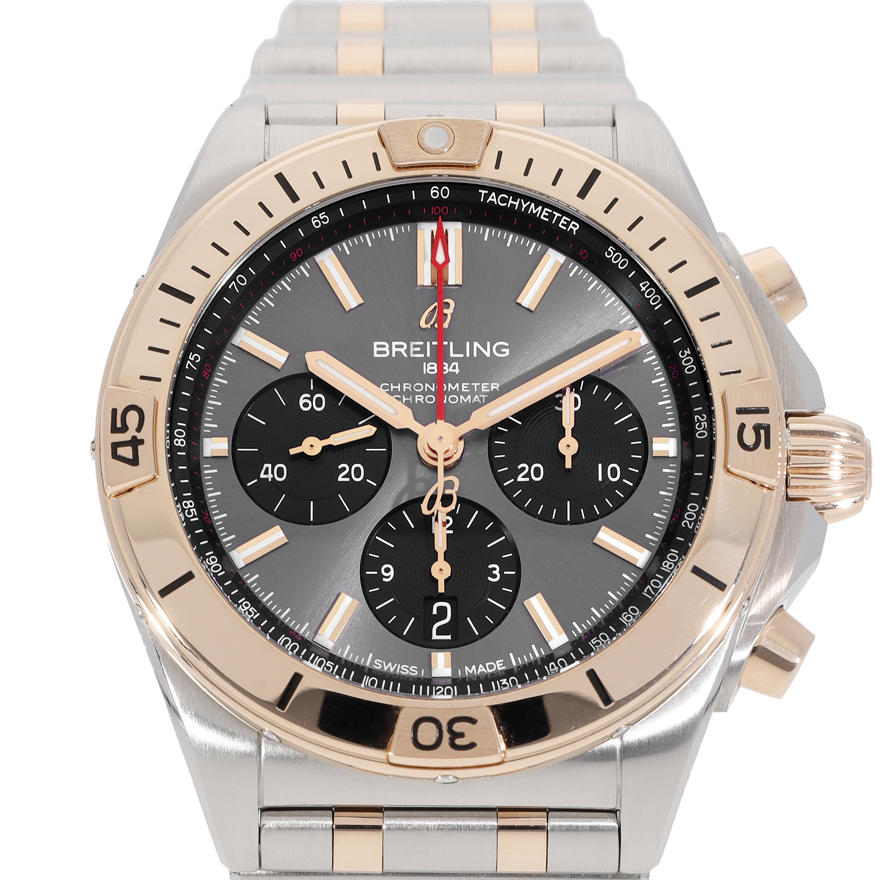 Breitling Chronomat UB0134101B1U1 en Acier inoxydable / Or rose | CHRONEXT