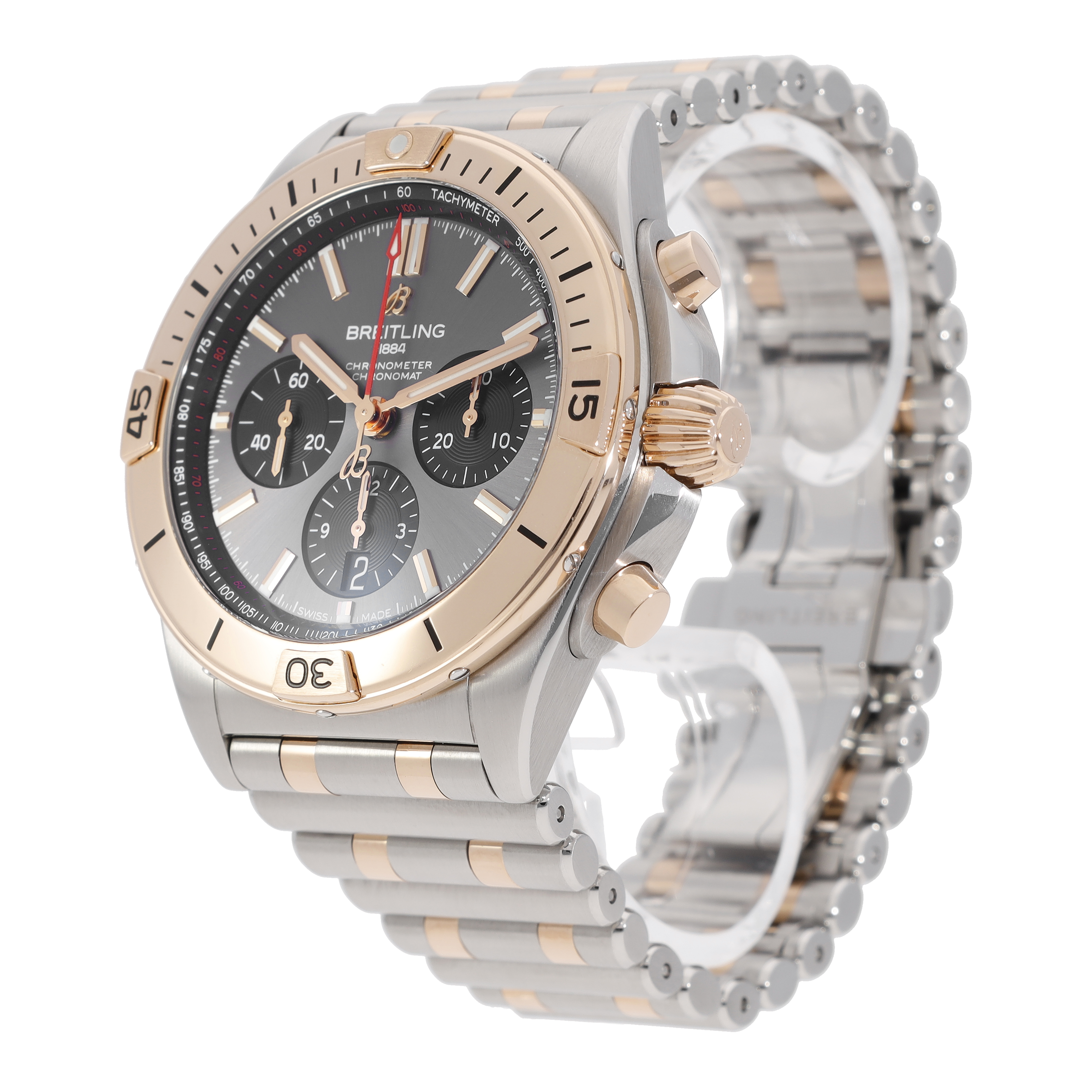 Breitling Chronomat UB0134101B1U1 en Acier inoxydable / Or rose | CHRONEXT