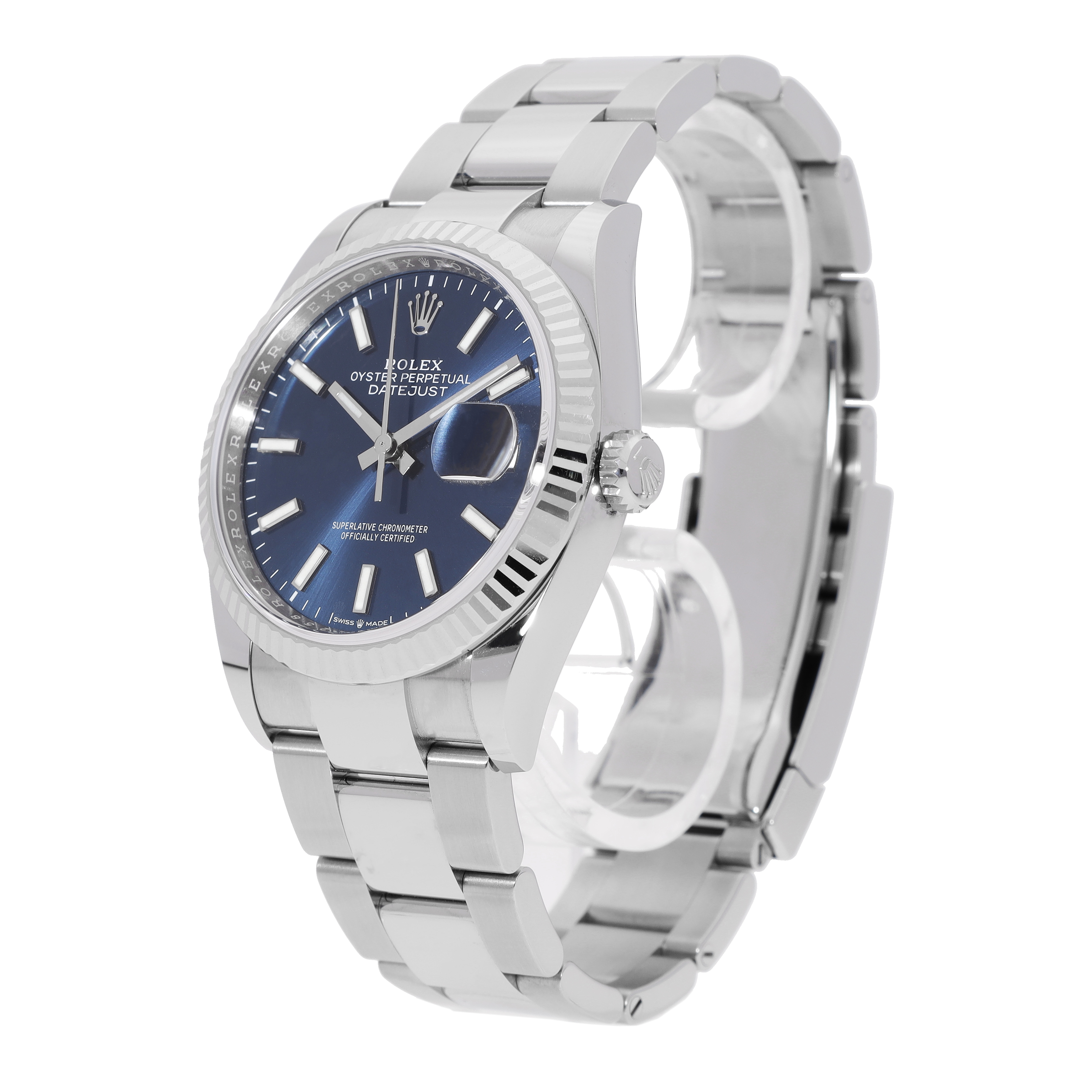 Rolex Datejust 126234 en Acier inoxydable / Or blanc | CHRONEXT