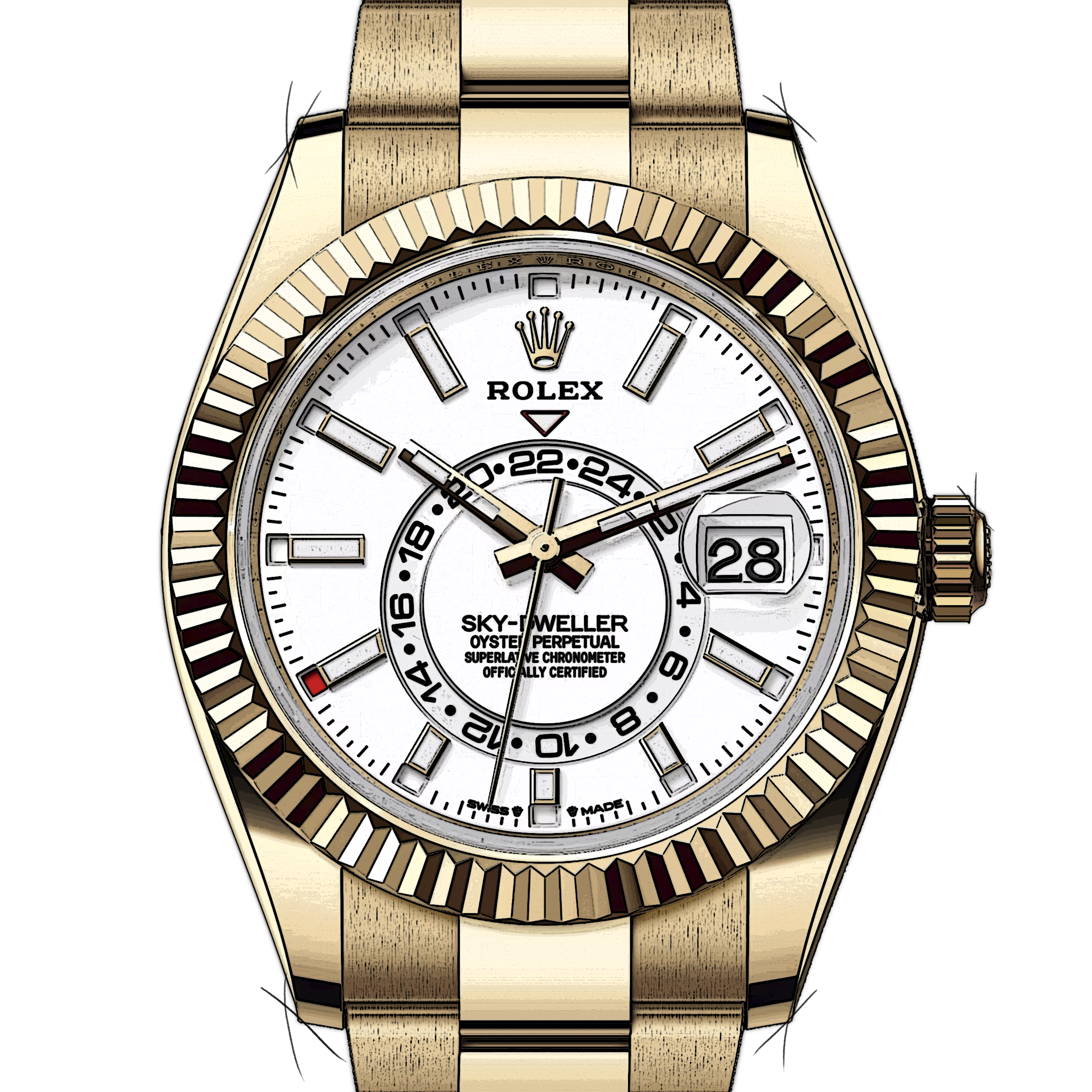 Rolex Sky-Dweller 336938 in Gelbgold | CHRONEXT