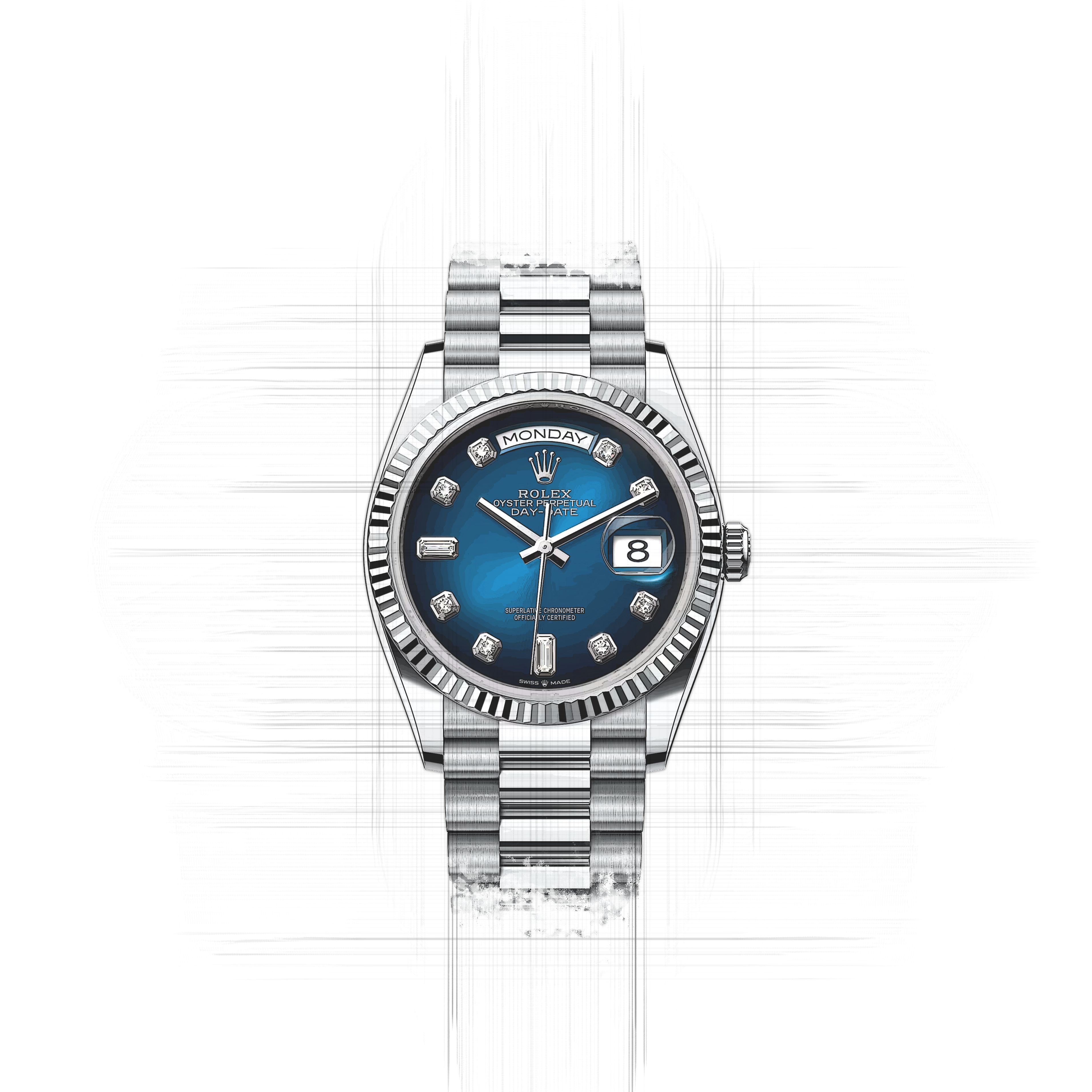 Rolex Day-Date 128236 in Platin | CHRONEXT